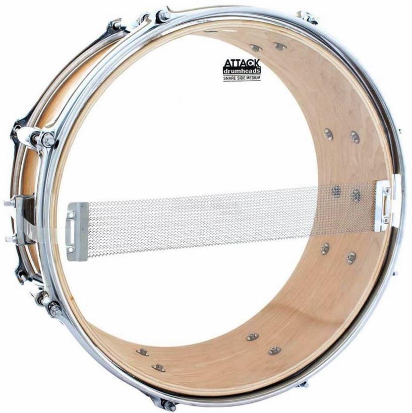 Pele Attack Drumheads Snare Side Hazy Medium 14" SS14M Resposta de Caixa