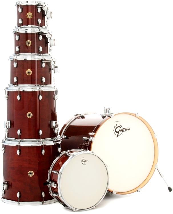 Bateria Gretsch New Catalina Maple CM1 Walnut Glaze 22",8",10",12",14 ...