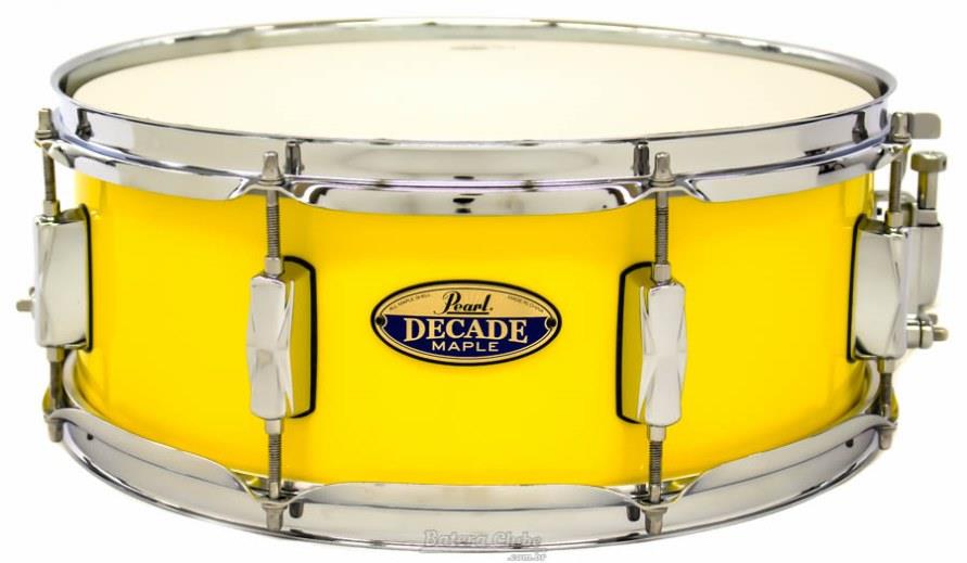 Caixa Pearl Decade Maple Solid Yellow 14x5,5" com Casco Fino