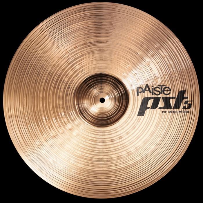 Ride Paiste New PST 5 Series Medium 20" em Bronze 2002 Top