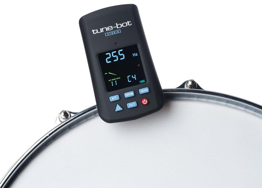 Afinador de Tambores Tune-bot Studio Digital Drum Tuner afine o tambor por Nota ou Tensão