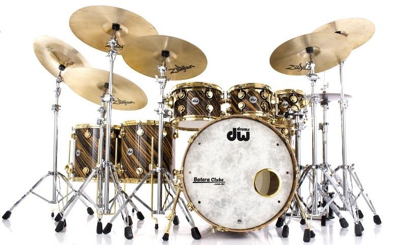 Bateria DW Collectors Exotic Twisted Royal Ebony 22",8",10",12",14",16 ...