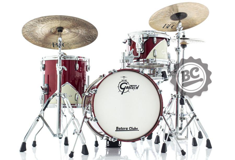 Bateria Gretsch Renown Maple 57 Motor City Red Bop com Bumbo 18", tom ...