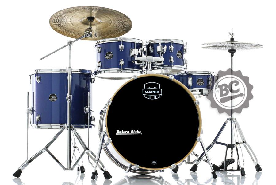 Bateria Mapex New Venus Series Blue Sky Sparkle 22",10",12",16" com ...