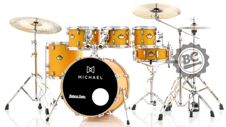 Bateria Michael Legacy Birch Shining Gold SHG 20",8",10",12",14" com ...