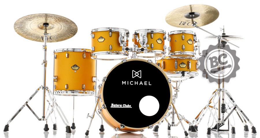 Bateria Michael Legacy Birch Shining Gold SHG 20",8",10",12",14" com ...