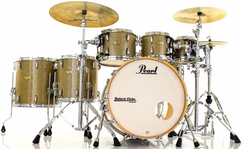 Bateria Pearl Masters Custom MCX Maple Bronze Glass 22 8 10 12 14