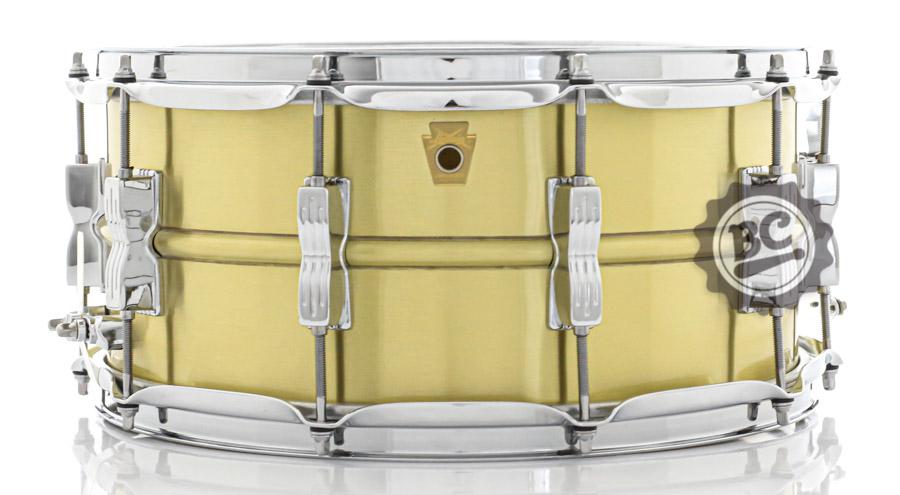 Caixa Ludwig Acrolite Brass 14x6,5" LB654B Brushed Brass Shell (Made in ...