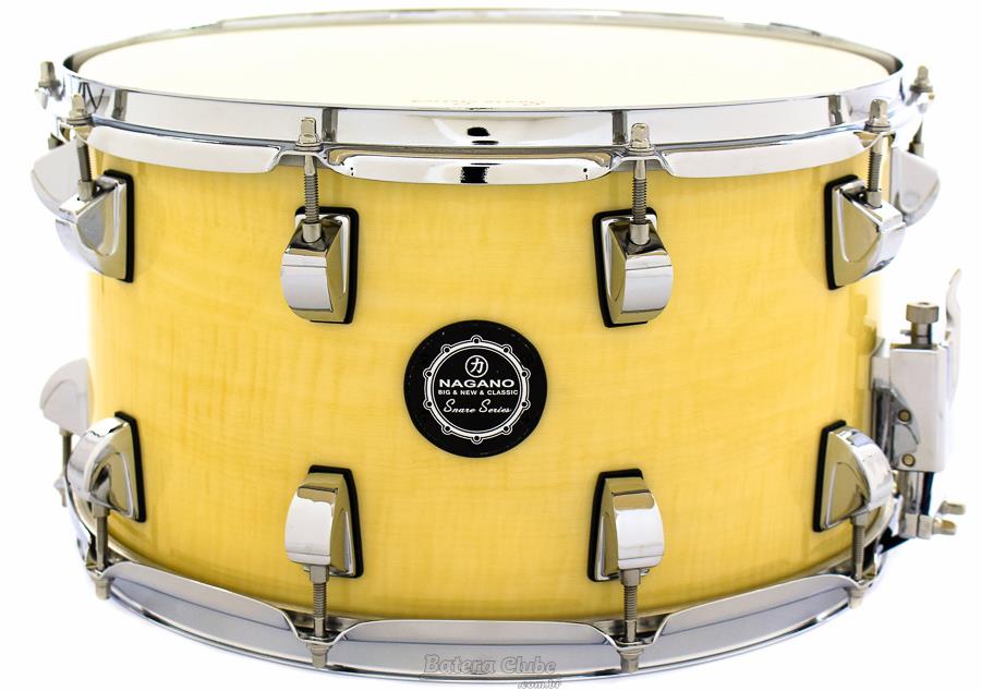 Caixa Nagano Snare Series Big Beat Natural Clear 14x8"