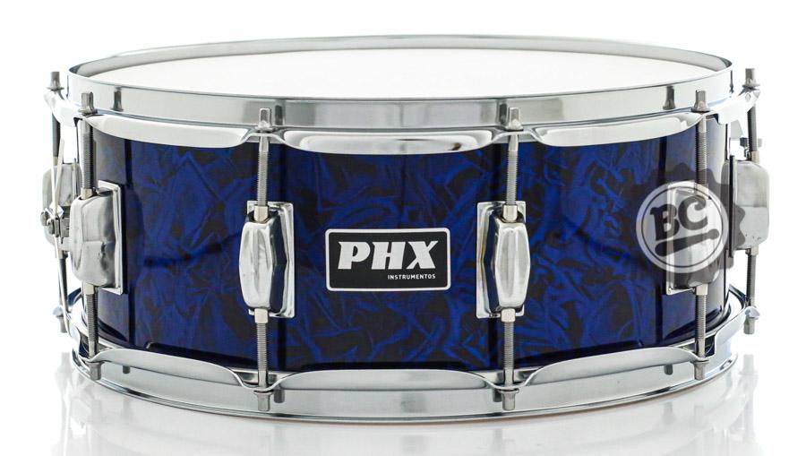 Caixa PHX Music Instrumentos Blue Onix 14x5,5" com 10 Afinações e Casco ...
