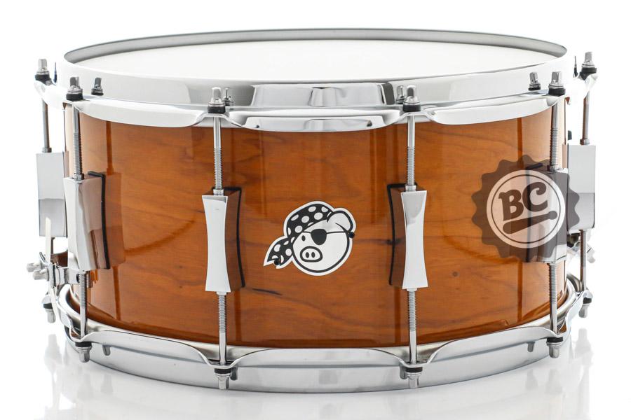 Caixa Pork Pie Cherry Pie Bubinga 14x7" Hourglass Lugs Aros Stick Saver ...
