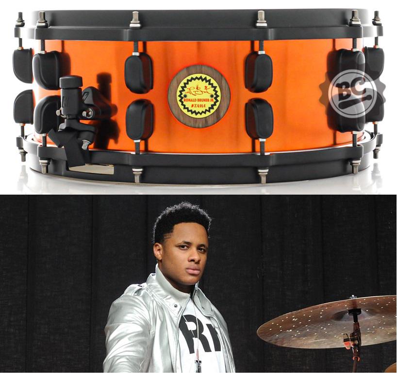 Caixa Tama Signature Ronald Bruner Jr. 14x5.5" Incrível casco híbrido ...
