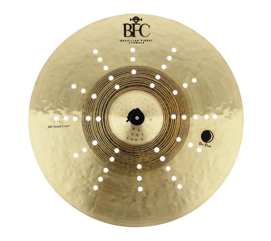 Crash BFC Brazilian Finest Cymbals Dry Dark Holed 20" DDHCR20 em Bronze B20
