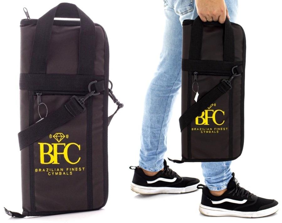 Bag de Baquetas BFC Brazilian Finest Cymbals Marrom em Eco Couro com ...