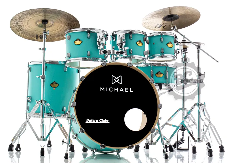 Bateria Michael Legacy Birch Vintage Green VGR 22",8",10",12",16 ...