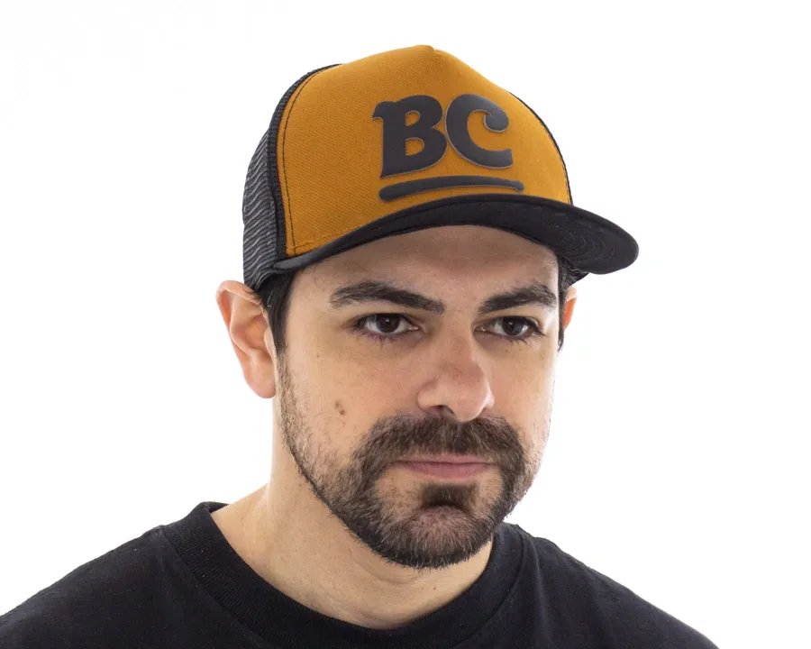 Boné Batera Clube BC Signature Marrom e Preto tamanho único ajustável e ...