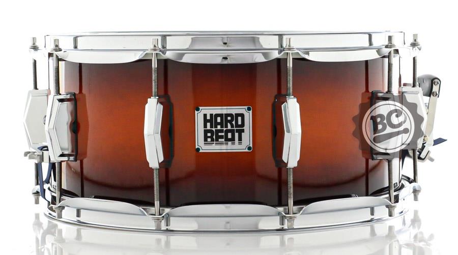 Caixa Hard Beat Maple Shell Red Burst Lacquer 14x6,5" com 10 afinações ...