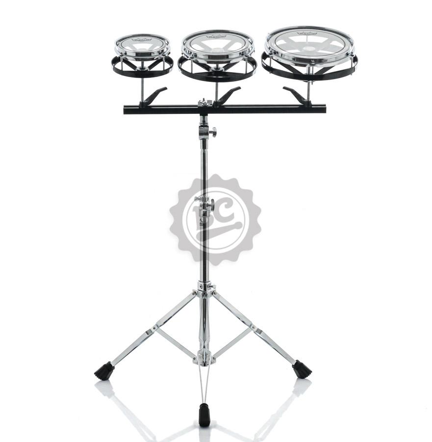 Rototom Remo Kit com 3 Tambores 6", 8", 10" com Estante Top e Peles ...