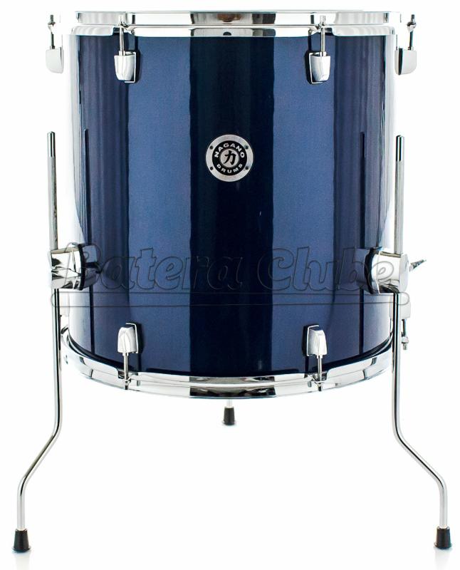 Surdo Avulso 14" Nagano Garage Blue Night 14x14" com 3 Pés