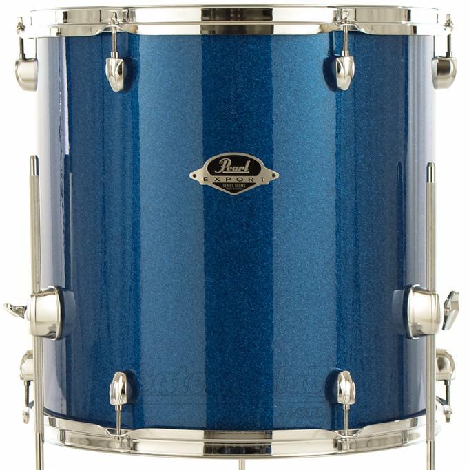 Surdo Avulso 16" Pearl Export EXX Electric Blue Sparkle 16x16 ...